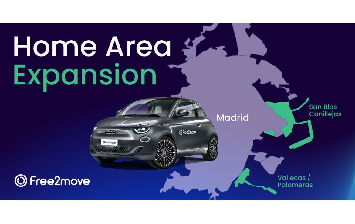 Free2move expands Car Sharing Home Area in Madrid | WebWire